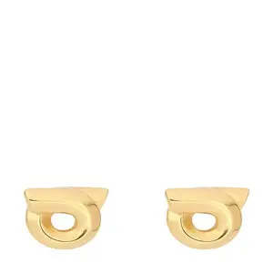 FERRAGAMO Small Gancini Earrings - Gold