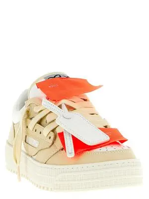 Off-White 3.0 Court Low Top' Sneakers - Cream
