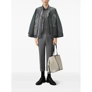 Thom Browne Grey Polo Shirts