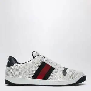 Gucci Perforated Leather Sneakers - White