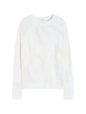 Max Mara Embroidered Cotton Sweater