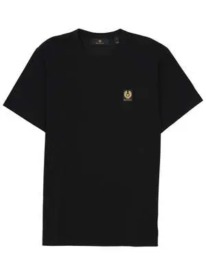 Belstaff T-shirt With Logo Patch - Black