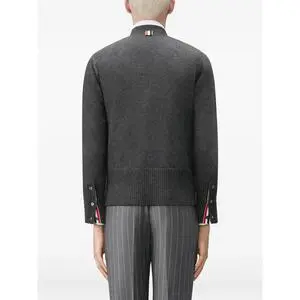 Thom Browne Virgin Wool Cardigan - Gray