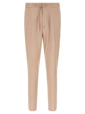 Etro Flamed Linen Joggers - Cream