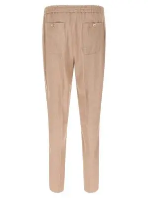 Etro Flamed Linen Joggers - Cream