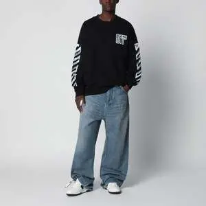 Off-White Motion Arrow Skate Cotton Sweatshirt