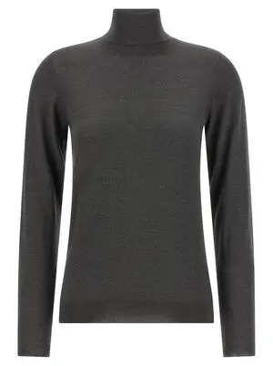 Brunello Cucinelli Sparkling' Turtleneck Sweater - Gray