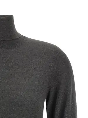 Brunello Cucinelli Sparkling' Turtleneck Sweater - Gray