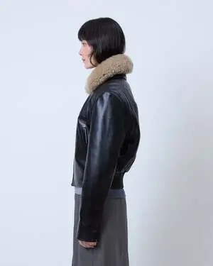 Phoebe Philo Cropped Aviator Jacket