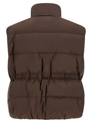Brunello Cucinelli Quilted Monile Vest - Brown