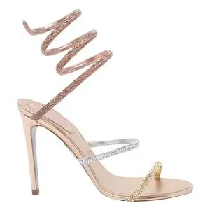 Rene Caovilla Cleo Pump Sandals - Gold