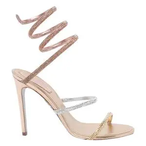 Rene Caovilla Cleo Pump Sandals - Gold