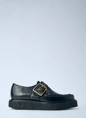 VIVIENNE WESTWOOD Buckle Detail Leather Loafers - Black