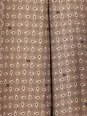 Max Mara Printed Silk Trousers - Multicolor