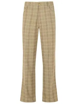 Amiri Beige Virgin Wool Blend Trousers - Cream