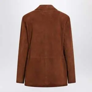 GOLDEN GOOSE Robyn Suede Blazer - Brown