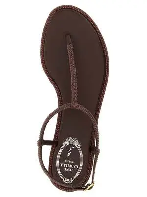 Rene Caovilla Diana Sandals - Brown