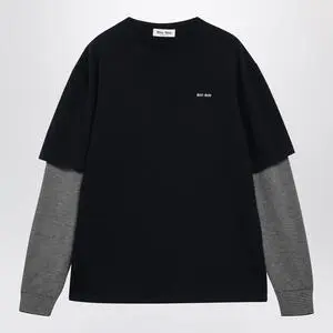 Miu Miu Wool And Cashmere Sweater - Blue