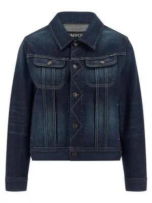 TOM FORD Japanese Denim Jacket - Blue