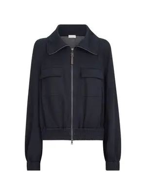 Brunello Cucinelli Cotton And Silk Sweatshirt - Multicolor