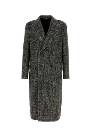 Dolce & Gabbana Two-tone Wool Blend Coat - Multicolor