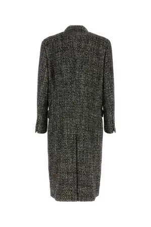 Dolce & Gabbana Two-tone Wool Blend Coat