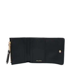 Miu Miu Logo Matelasse' Wallet