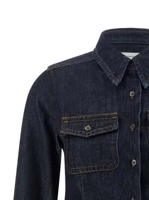 Dries Van Noten Cellie Den Cotton Denim Shirt