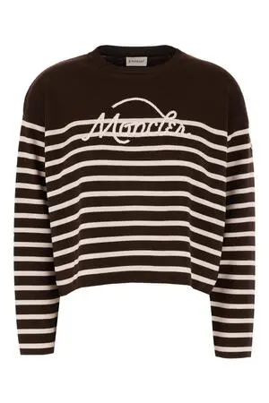 Moncler Striped Embroidered Knitwear - Multicolor