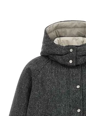 Brunello Cucinelli Shiny Zipper Pull' Down Jacket