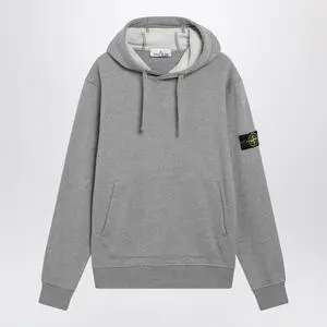 Stone Island Cotton Hooded Sweatshirt - Gray