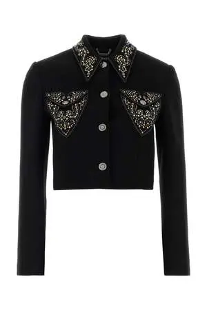 Versace Wool Blazer - Black
