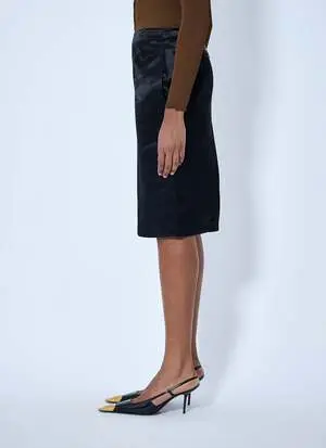 Saint Laurent Cassandre Pencil Skirt