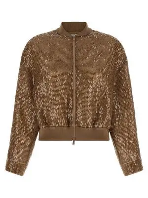 Brunello Cucinelli Zip Cardigan - Brown