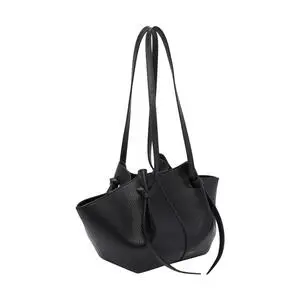 Yuzefi Calf Leather Shoulder Bag - Black