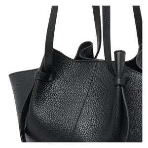 Yuzefi Calf Leather Shoulder Bag - Black