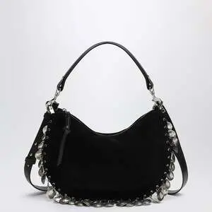 Isabel Marant Étoile Oskan Soft Zipped Bag In Suede With Medals - Black
