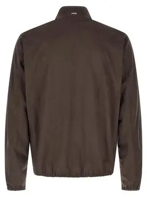Herno Suede Effect Jacket - Brown