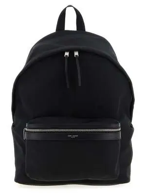 Saint Laurent Technical Fabric Rucksack - Black