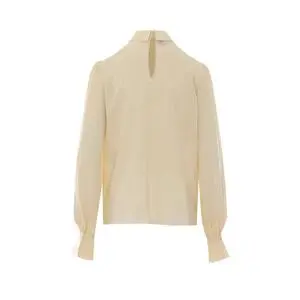 Valentino Garavani Embroidered Crepe De Chine Shirt - Yellow