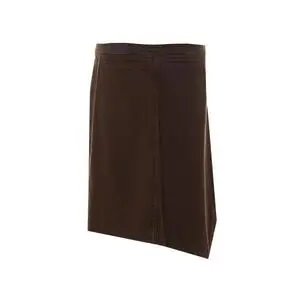 LEMAIRE Asymmetric Cotton Skirt - Brown