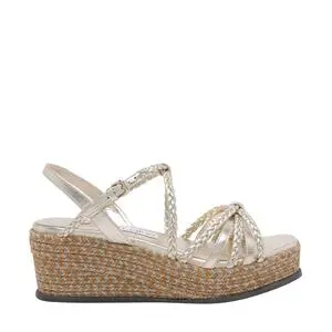 Silver Tone Espadrilles