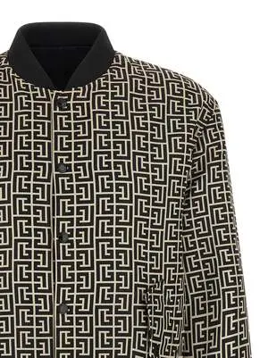 Balmain Monogram' Reversible Bomber Jacket