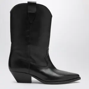 Isabel Marant Étoile ISABEL MARANT Deurto Leather Cowboy Boots Black