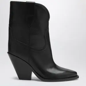 Isabel Marant Étoile Leyane Leather Cowboy Boots - Black