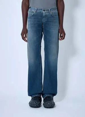 Balenciaga Low Rise Jeans - Multicolor