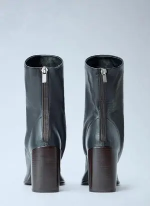 LEMAIRE Glove Ankle Boots - Black