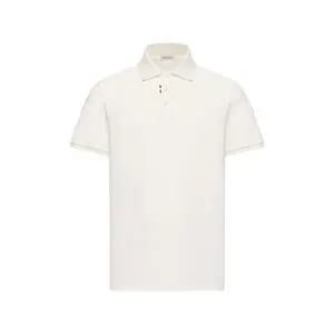 Moncler White Polo Shirts