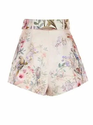 Zimmermann Rebellion Pleated Shorts - Multicolor