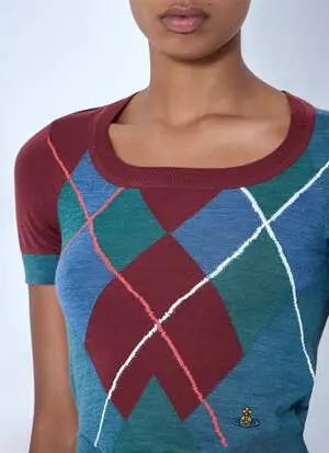 VIVIENNE WESTWOOD Argyle Bodice Tee
